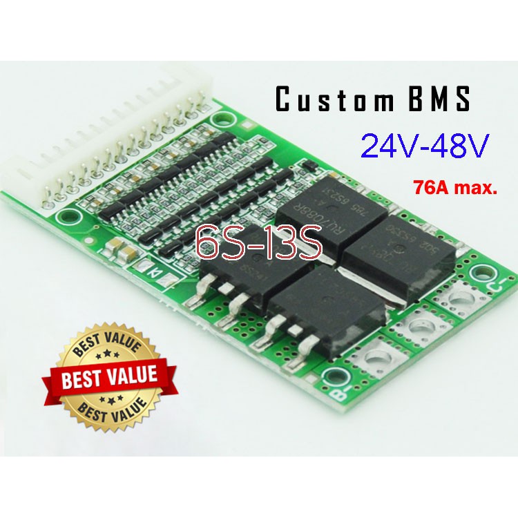 BMS 4S LiFePo4 วงจรป้องกันแบตเตอรี่ BMS 4S LiFePO4 3.2V 32650 บอร์ด ...