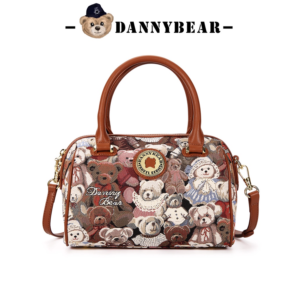 Danny Bear กระเป๋าถือสตรีกระเป๋าถือกระเป๋าสะพายบอสตันลำลองหมีผ้ากระเป๋า ...