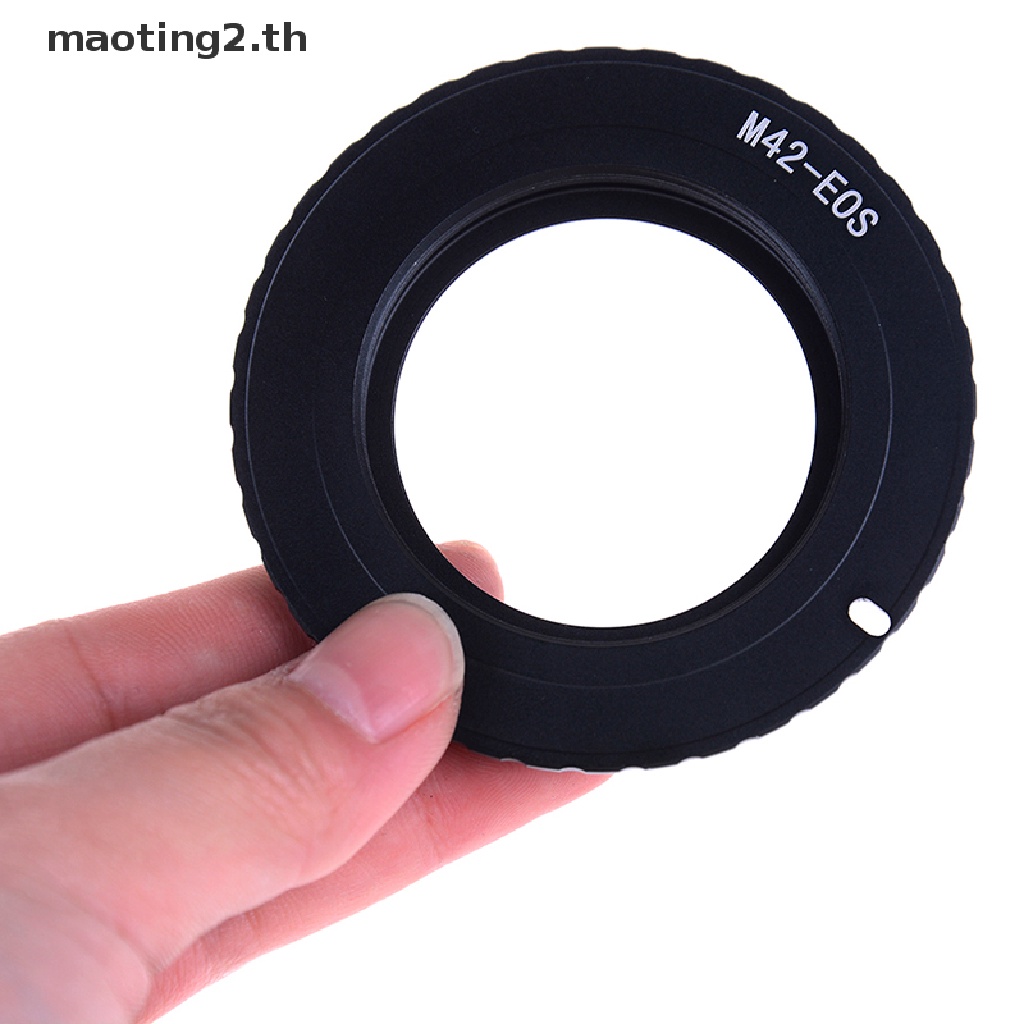 Mtth อะแดปเตอร์เมาท์แหวนอะลูมิเนียม M42 Chips Screw Lens To Eos Ef Af ...