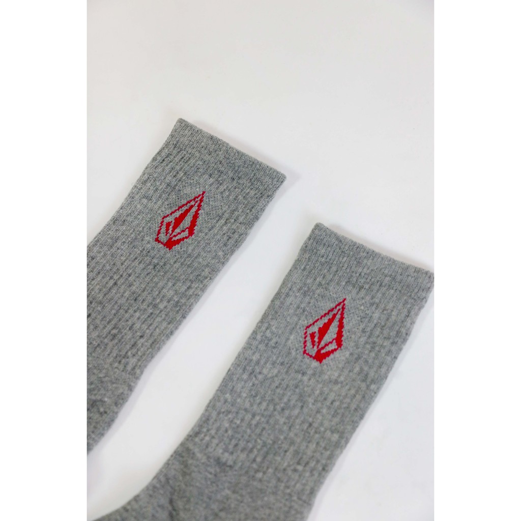 VOLCOM ถุงเท้า SOCK (VD6311587) FULL STONE HEATHER GREY - nyla_thailand - ThaiPick