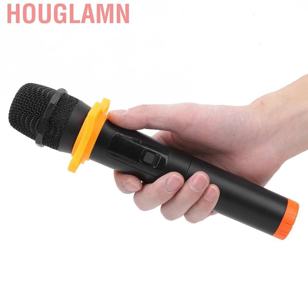 Houglamn Professional Wireless Microphone Karaoke Metal Handheld Mike ...