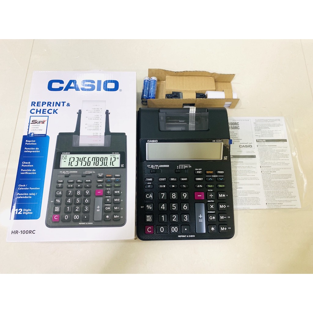 Casio HR-100RC เครื่องคิดเลขพิมพ์กระดาษคาสิโอ ของใหม่ ของแท้ ...