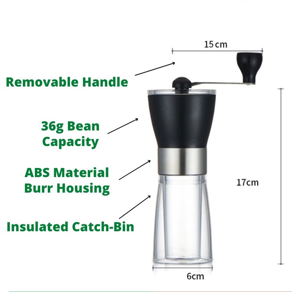 เครื่องบดกาแฟManual Coffee Grinder Ceramic Grinding Core Grind eer ...