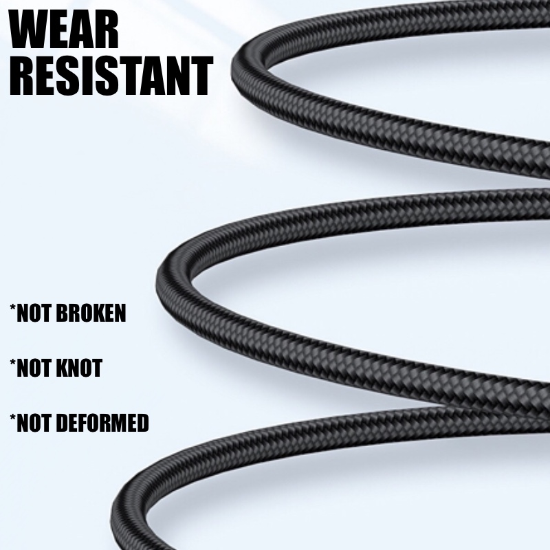 5A Fast Charging Cable / 1.5M Nylon Braided Spring Cables / Type C USB ...