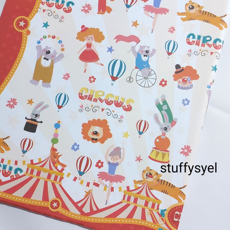กระดาษห่อของขวัญ Circus Motif | Shopee Thailand