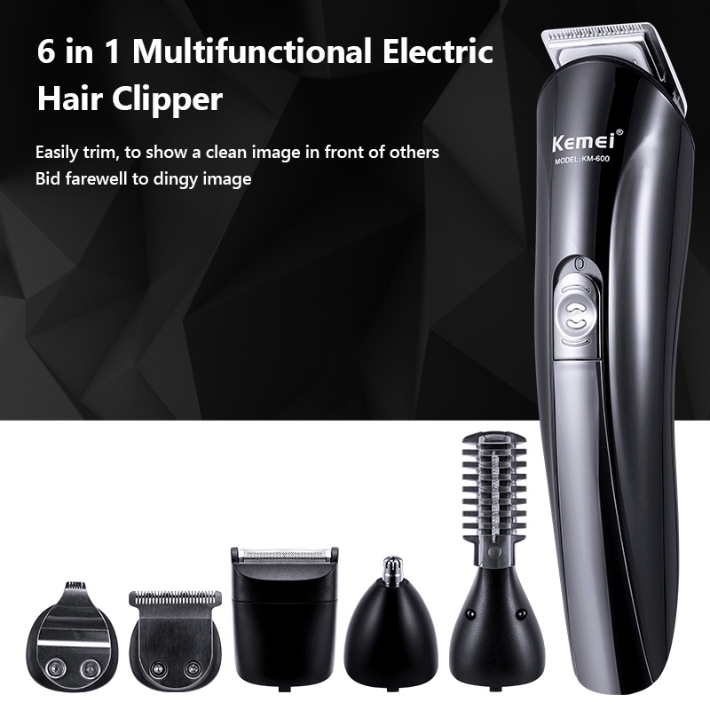 6 in 1 Electric Hair Clipper Shave Razor Machine Beard trimmer Hair ...