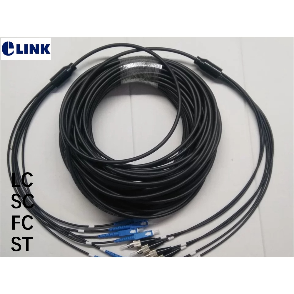 10M 6 cores LSZH Fiber optic Patchcords 6C Armored LC SC FC ST 5.0mm ...