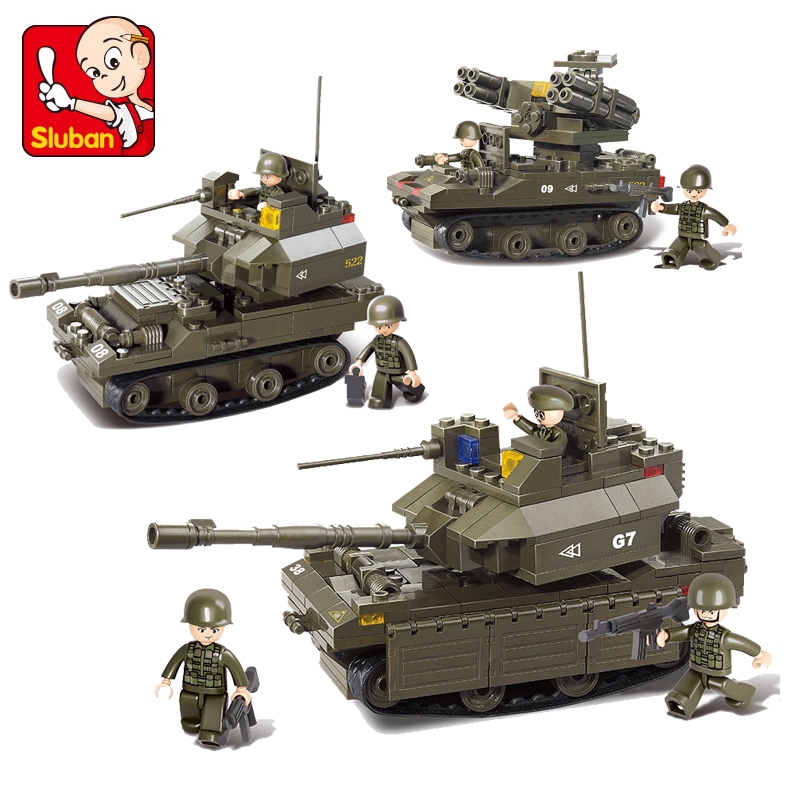 ∋┇ ใช้งานร่วมกับ Lego Building Blocks Tank Series World War II Military ...