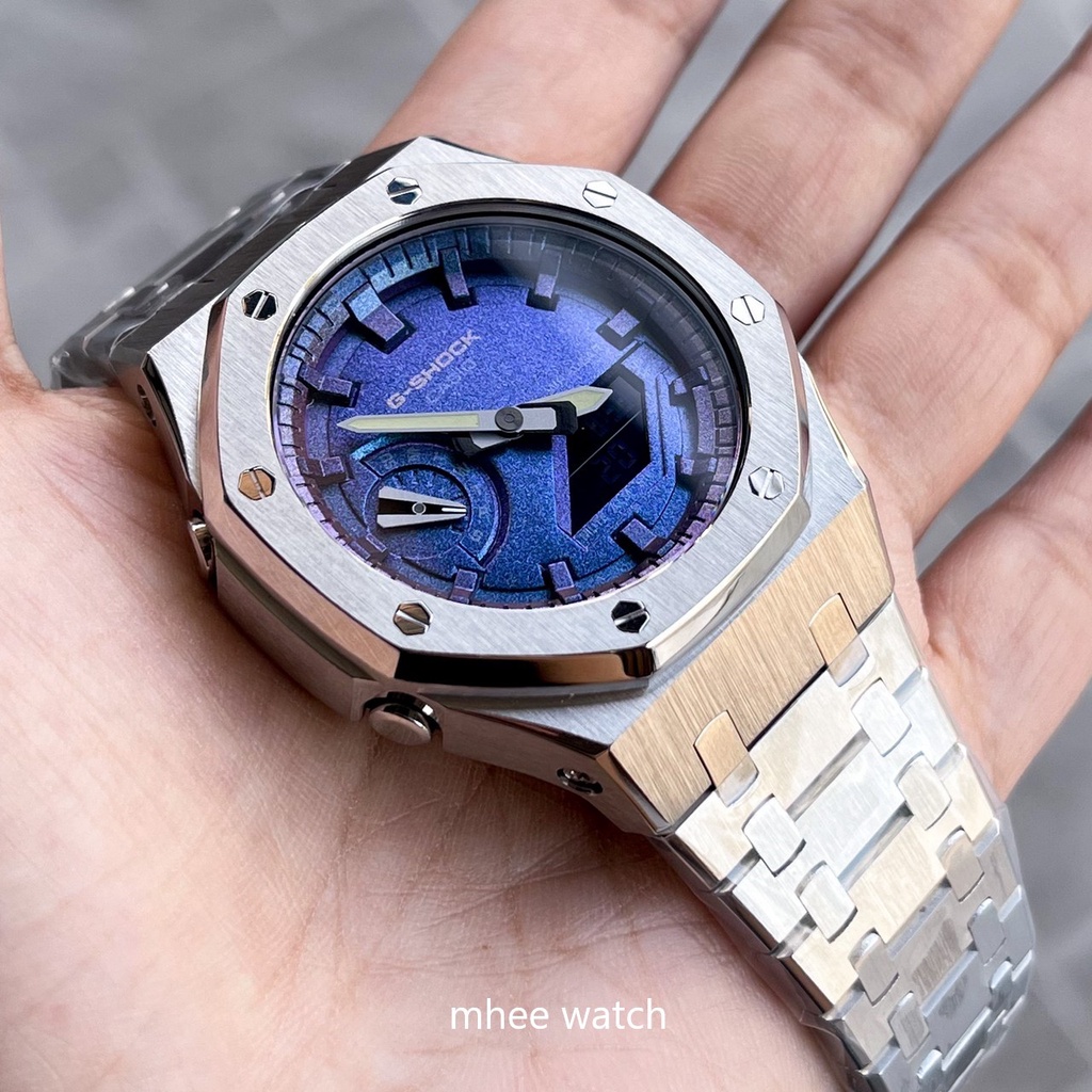 G-Shock Custom AP Style Titanium Color Dial with Gen3 Silver Strap ...