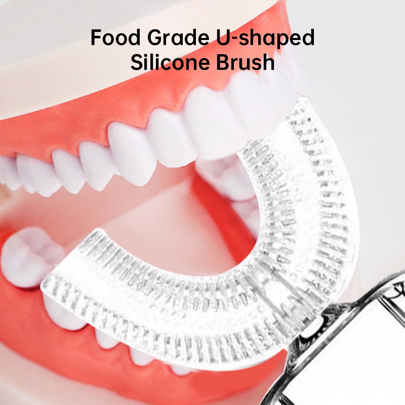 U Shaped Ultrasonic Tooth Brush Sonic Electric Toothbrush 360 Degrees ...