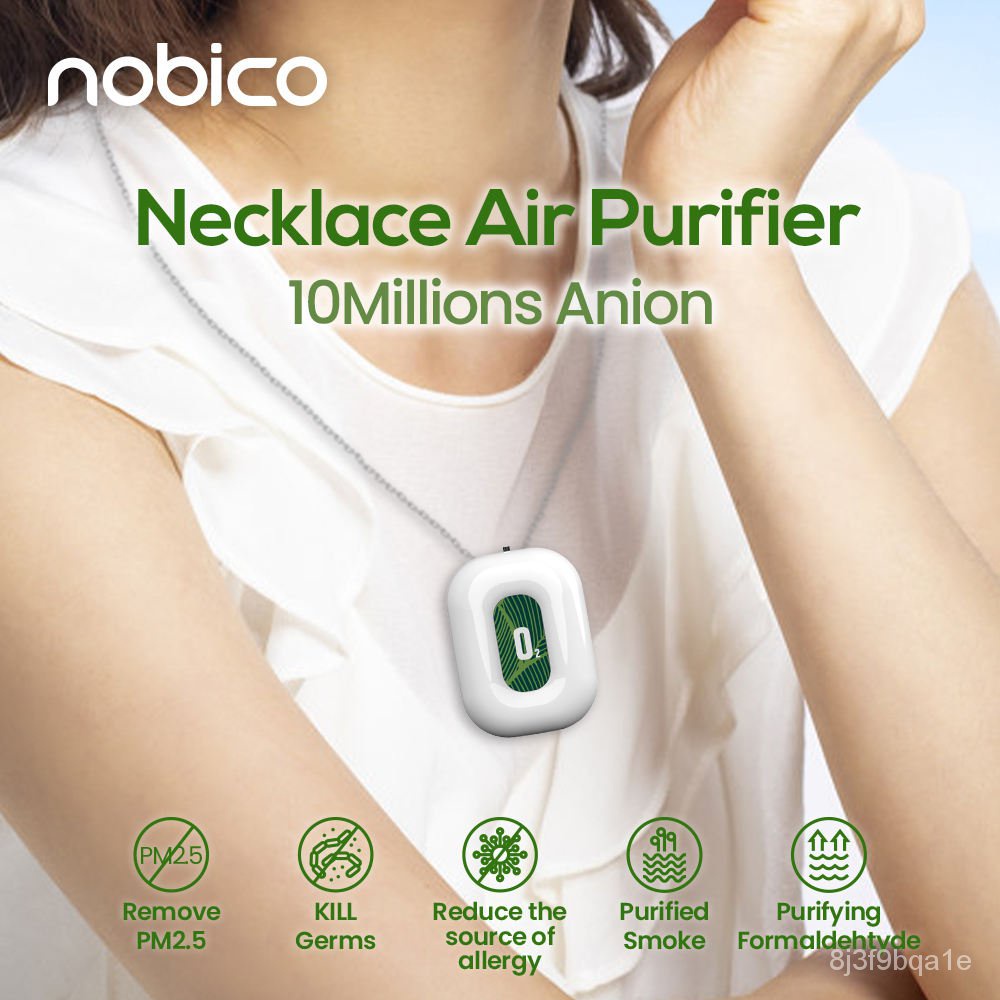 ใหม่⚡ส่งเร็ว 1-3 วัน⚡Nobicoเครื่องฟอกอากาศ PM 2.5 Wearable Air Purifier Necklace Mini Portable ...