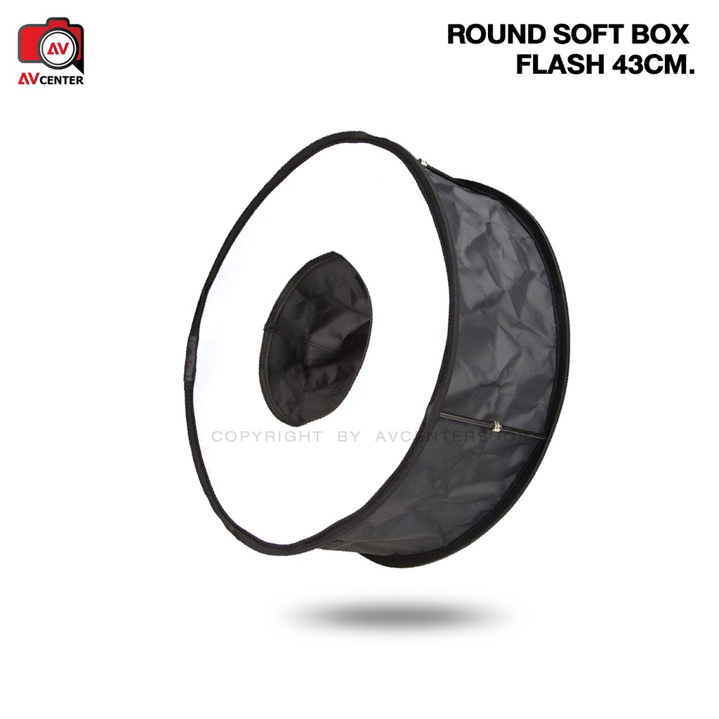 Round soft box Flash 43cm. ช่วนลดความเข้มของแสงให้นุ่มนวลขึ้น ...