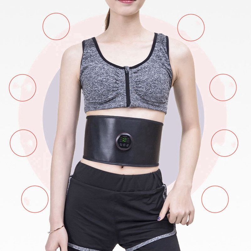 USB Rechargeable EMS Muscle Stimulator Abdominal Muscle Trainer ...