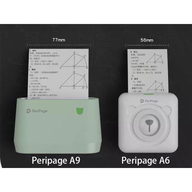 PeriPage A9แถมฟรีสติ๊กเกอร3ม้วน ใช้ง่าย ปริ๊นสีขาวดำ - mkgadget ...