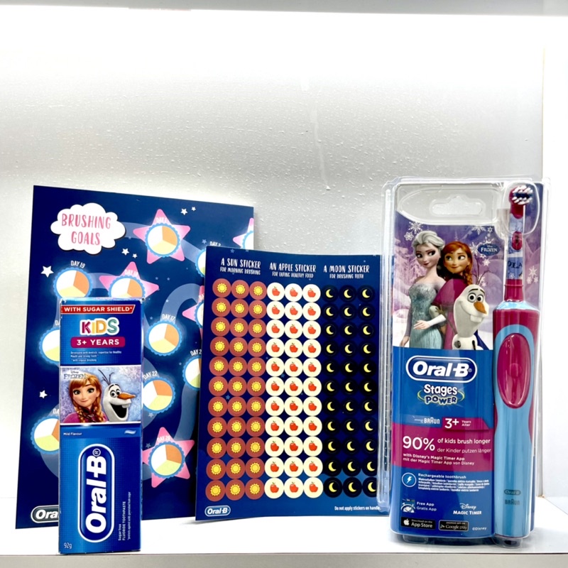 Oral-B แปรงสีฟันไฟฟ้า Frozen Set สำหรับเด็ก 3 ปีขึ้นไป Frozen ...
