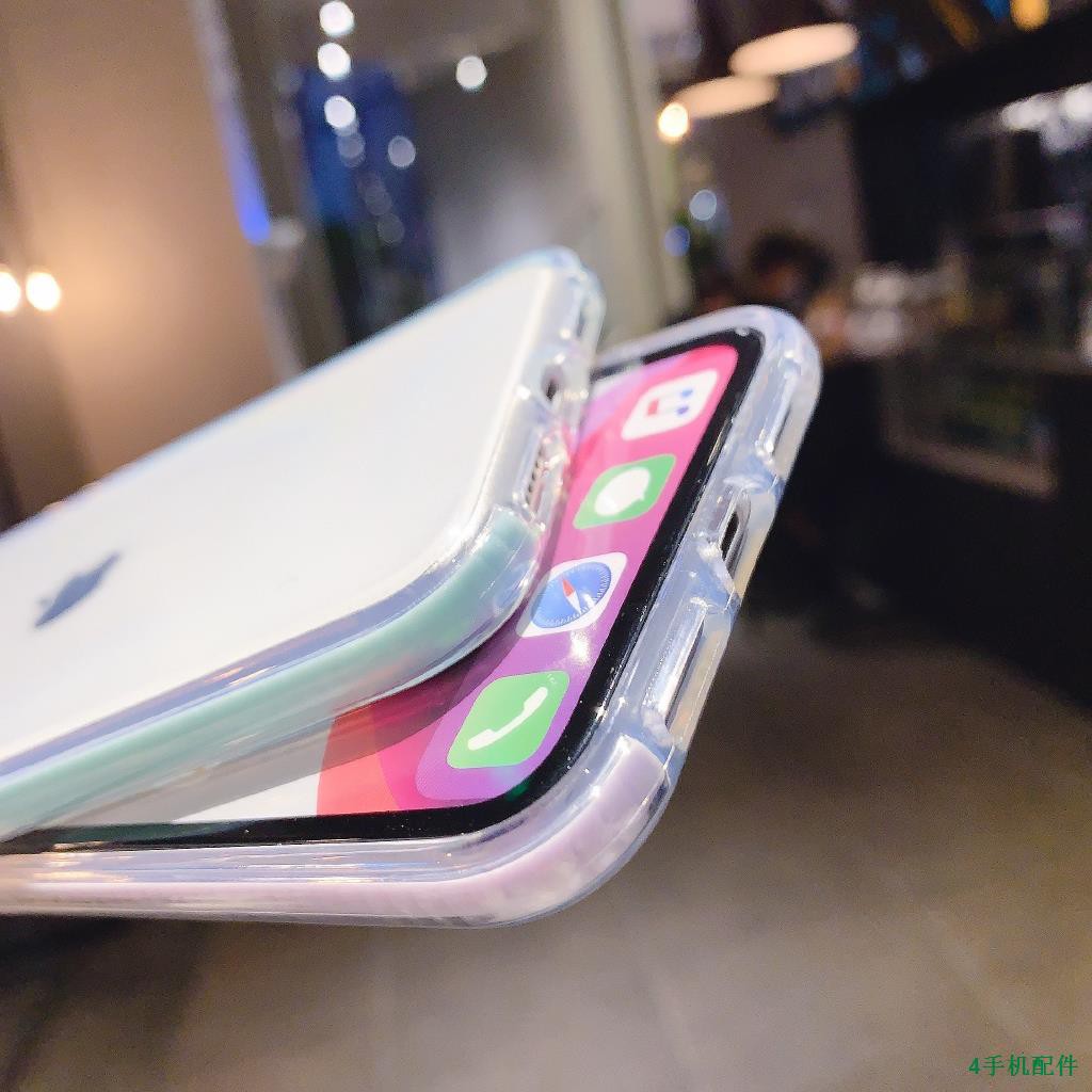 ♕เคสโทรศัพท์ ซิลิโคน TPU สีใส สำหรับ iPhone11Promax iphone7plus iphone8plus iphoneX Xr XsMax ...