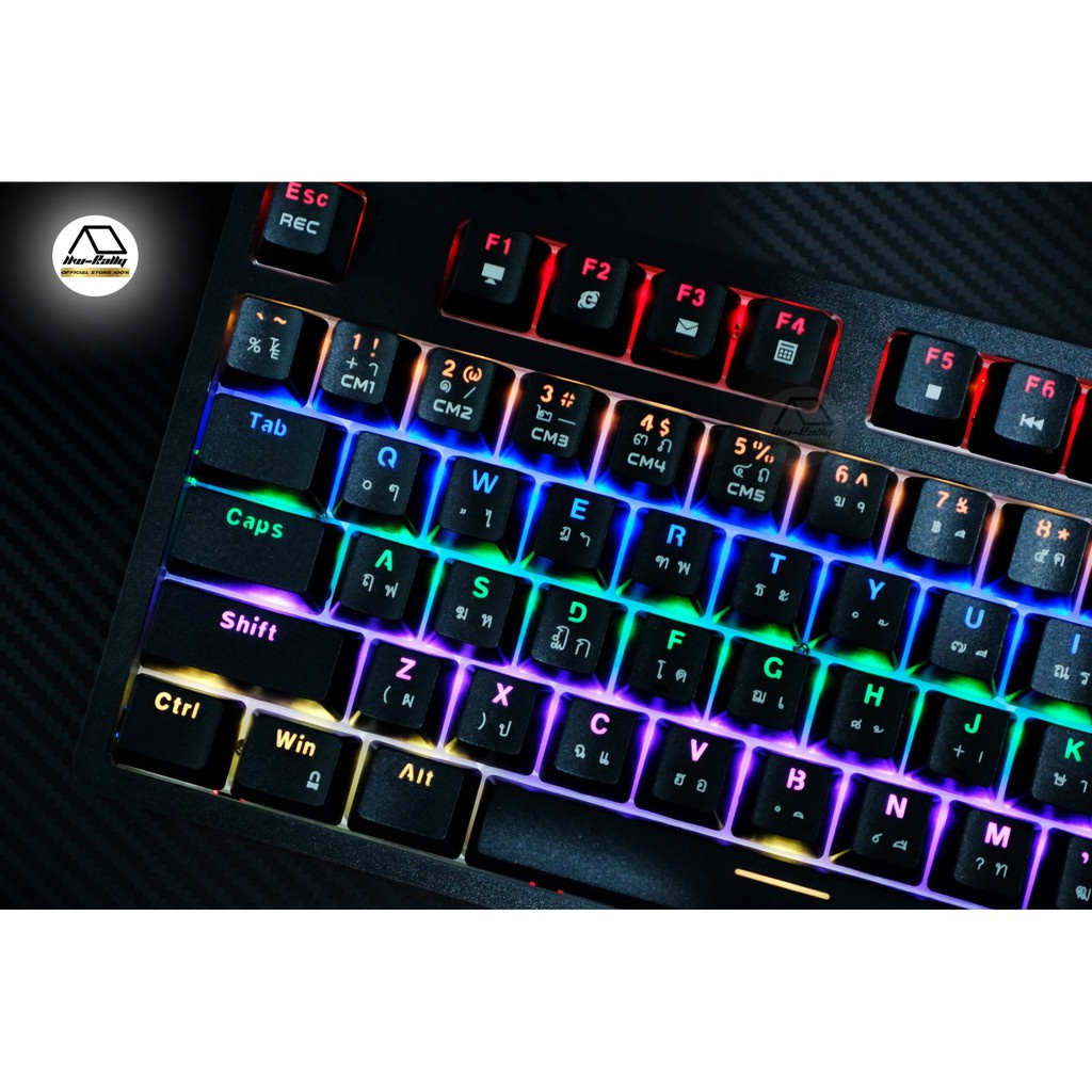 มีของแถมคีย์บอร์ดบลูสวิตช์แท้ ไฟFull RGB ไฟรอบตัว ปรับไฟได้ทุกปุ่ม ...