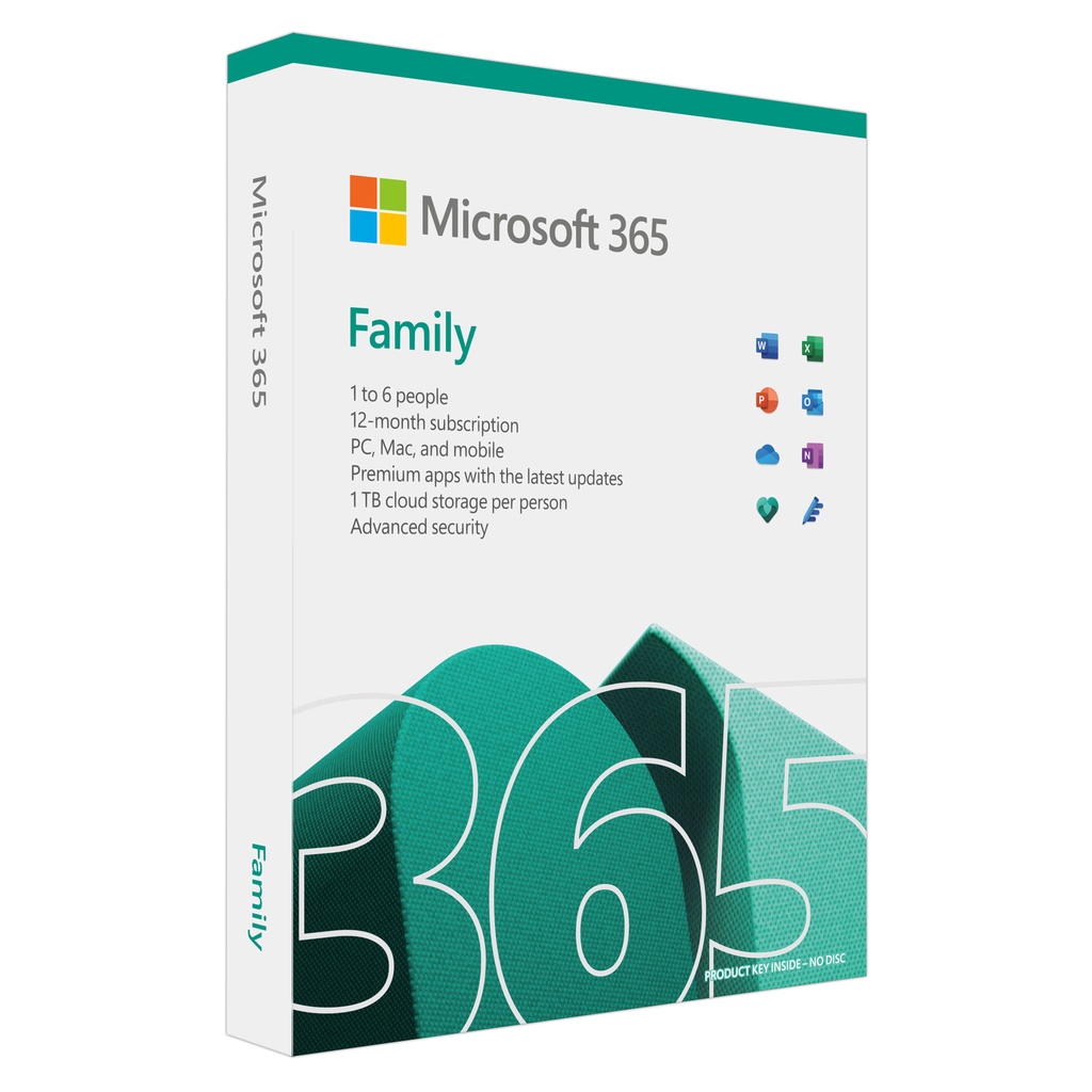 [Software] Microsoft 365 Family (M365) English Subscribe 1 Year ...
