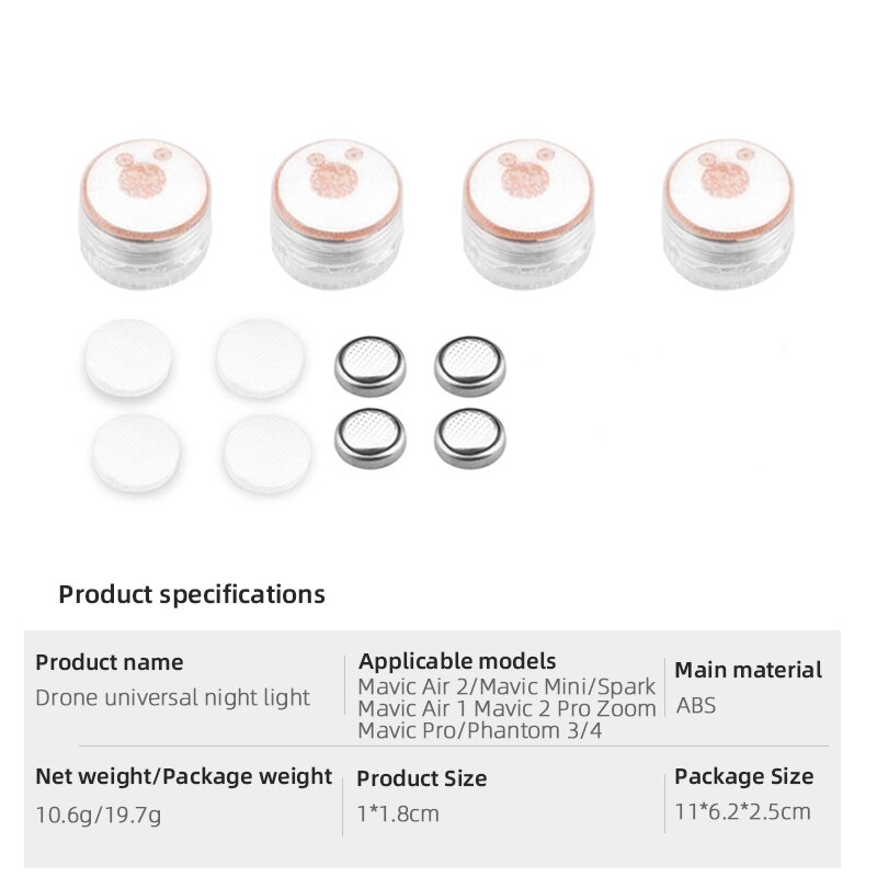โคมไฟนําทาง LED สําหรับ DJI FPV Combo Mavic Air 2 Mini 2 Mini 3 pro mavic 3 mavic air2s Drone ...