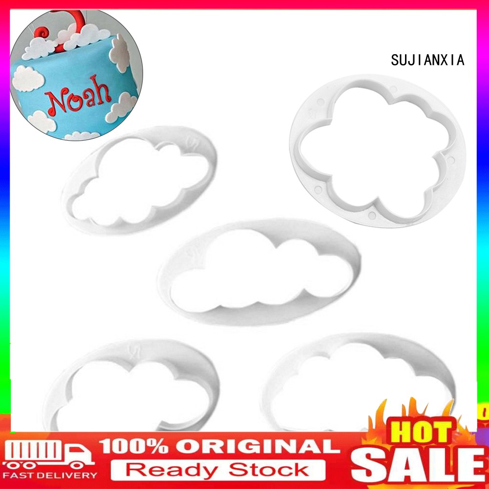 Cardflower Fondant cutter cloud plastic cake/cookie/buscuit cutter ...