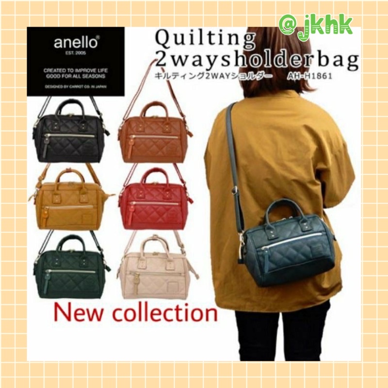 Anello mini PU leather boston 2-way ของแท้ จากญี่ปุ่น - line03 - ThaiPick