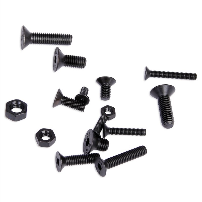 460Pcs M3 M4 M5 Alloy Steel Countersunk Flat Head Hex Socket Cap Screws Nuts Set Assortmen ...