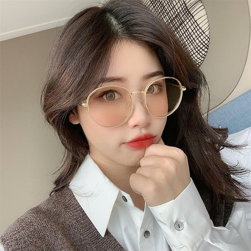 Retro Big Frame Round Ins Face Sunglasses Anti Ultraviolet Glasses Lace