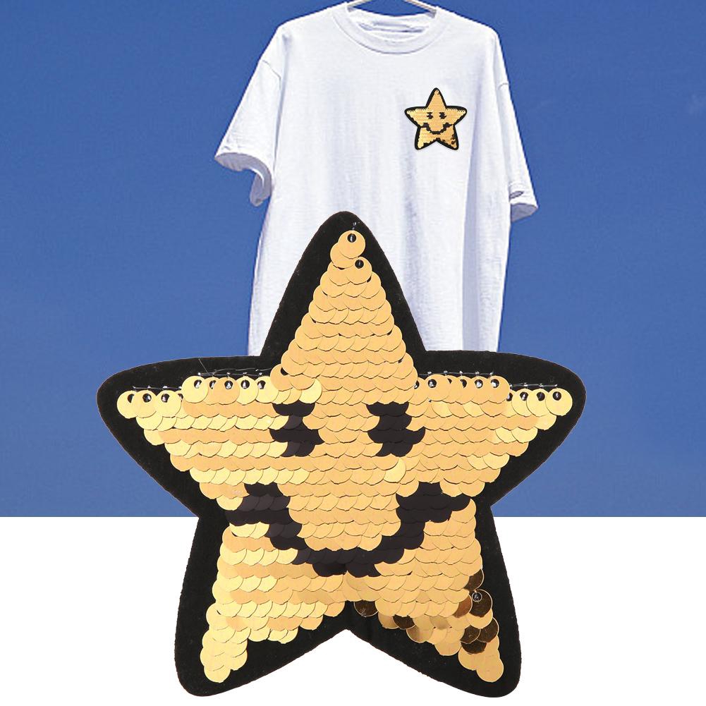 5x Star Applique Clothing Embroidery Patch Sticker Iron On Sew Cloth ...