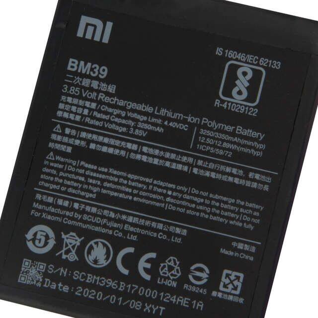 แบตเตอรี่ Xiaomi Mi 6 Mi6 MCE16 BM39 ของแท้แบตเตอรี่ 3350mAh - ninja ...