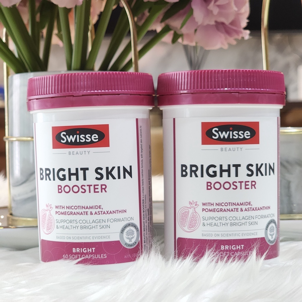 Swisse Beauty Bright Skin BOOSTER with Nicotinamide 60 Capsules ผิวสวย ...