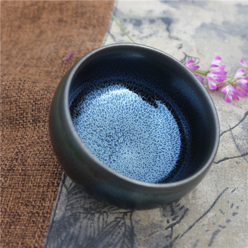 Song Jiang Men s Jianyang Fujian Jianzhan Teacup Master Cup Lan Qilin Zen Iron Tyre Tea Single ...
