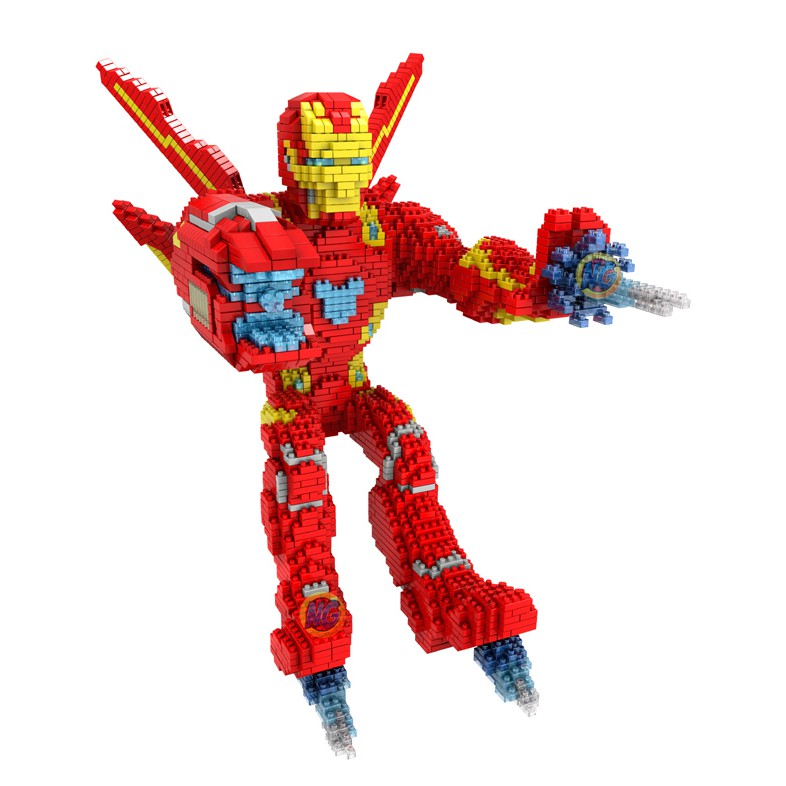 เลโก้ ตัวต่อ โมเดล นาโน Nanoblock Super Hero Iron man Atomic Building ...