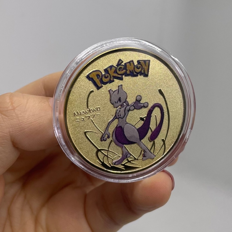 Pokemon Anime Commemorative Coin Gold Plated Gold Coin Pikachu ...