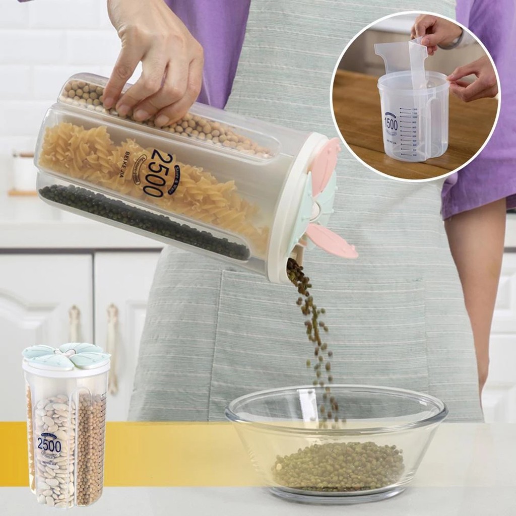 Transparent Plastic Storage Box Dry Dried Food Storage Box Container ...