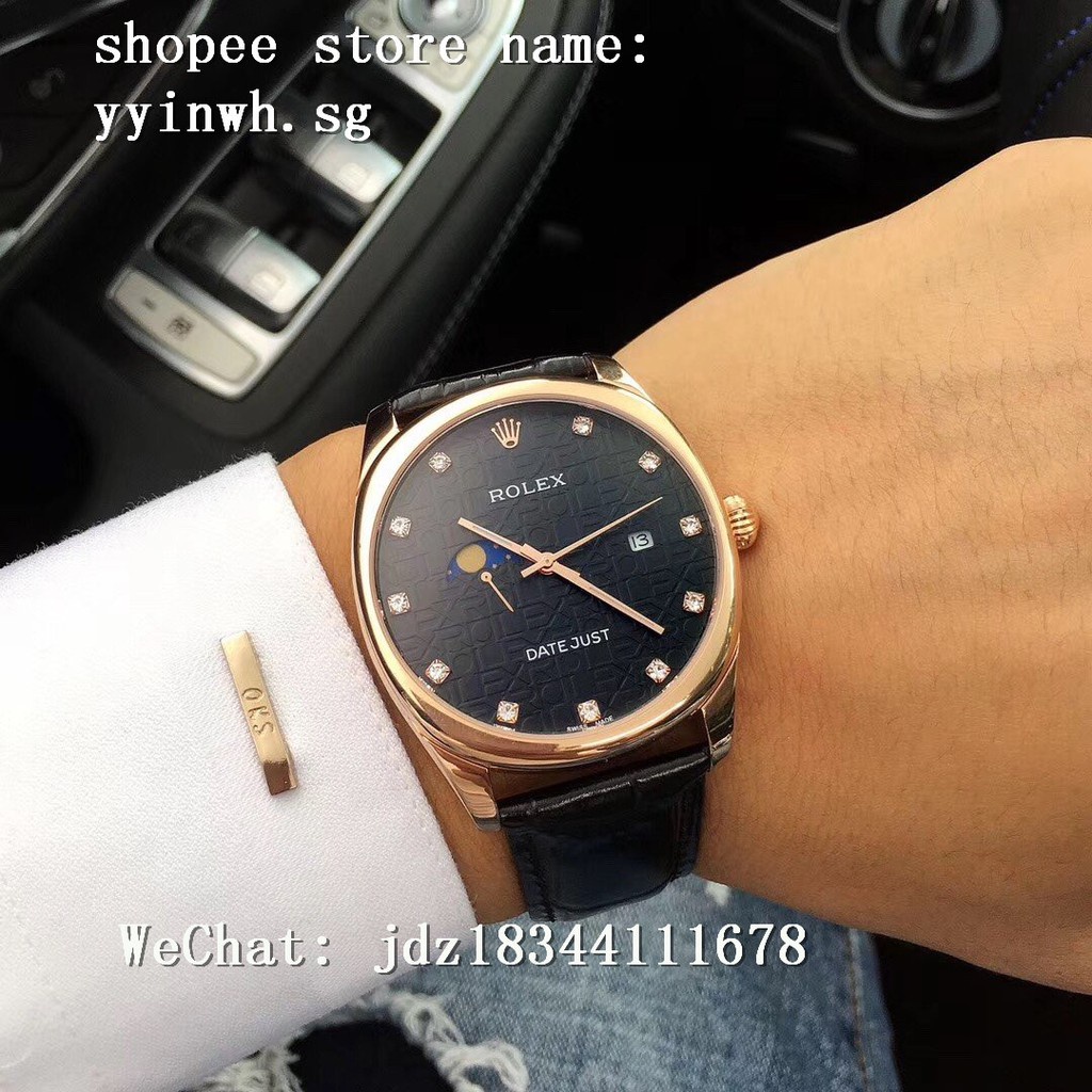 Rolex Datejust Sun Moon Star Series ผู้ชายนาฬิกากลไกในตัวนำเข้า 821A ...