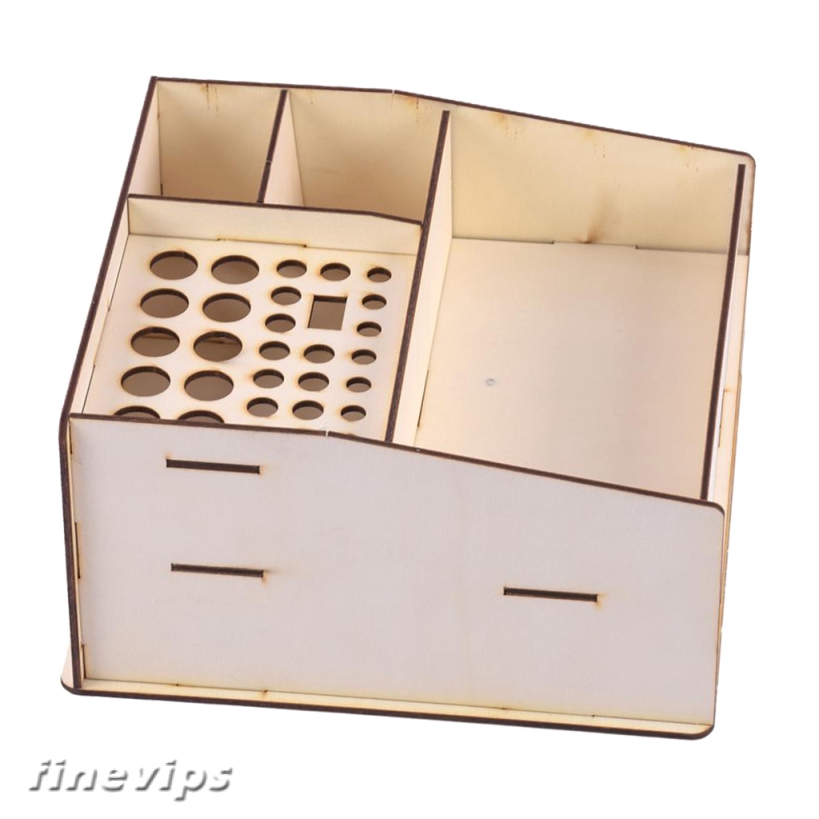 Wooden Painting Ink Bottles Airbrush Brush Tools Rack Storage Shelf ...