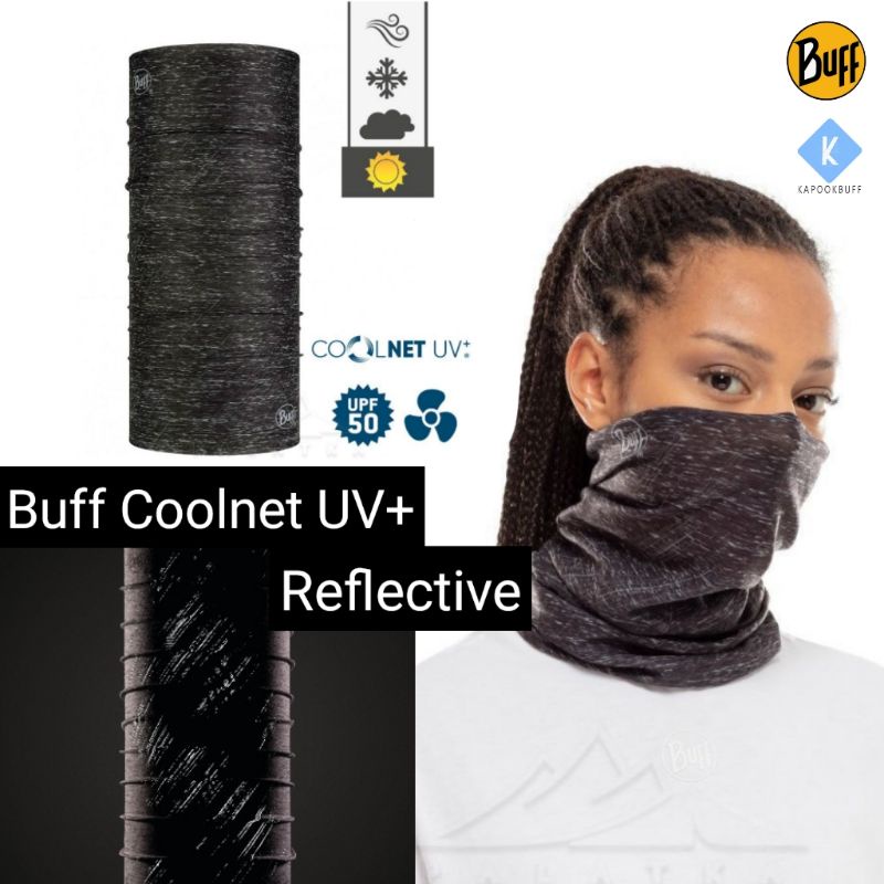 Buff Coolnet UV + Reflective ผ้าบัฟมีแถบสะท้อนแสง | Shopee Thailand