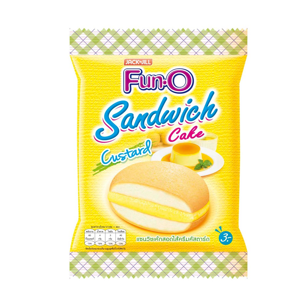 FUN O ฟันโอแซนวิชเค้ก ขนาด13ก.X12ซอง (เลือกรสได้) - supermarket - ThaiPick