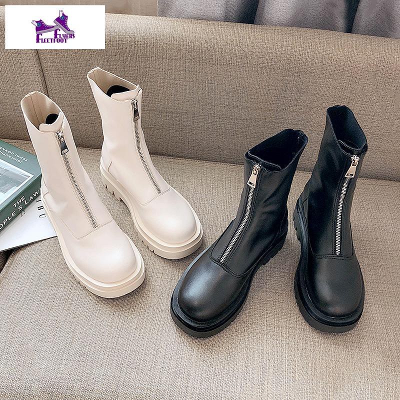 White Martin Boots Women s Trendy Ins Fried Street 2021 New Spring and ...