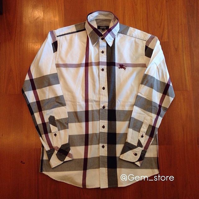 BURBERRY BLACK LABEL - White shirt | Shopee Thailand