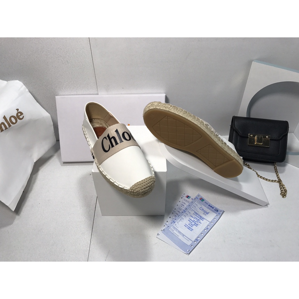 [COD] ☼CHLOE 2021 ใหม่ Slip-On รองเท้าลำลอง Woody Flat Mules Women ...
