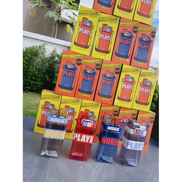 ขวดน้ำเด็ก กระติกน้ำเด็ก WORKHARD PLAYHARD พร้อมส่งจากไทย - baby_flask - ThaiPick