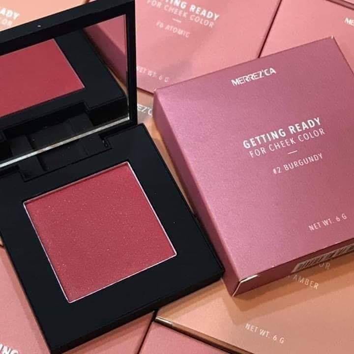 (ของแท้/พร้อมส่ง) MERREZCA GETTING READY FOR CHEEK COLOR บลัชออน เมอร ...