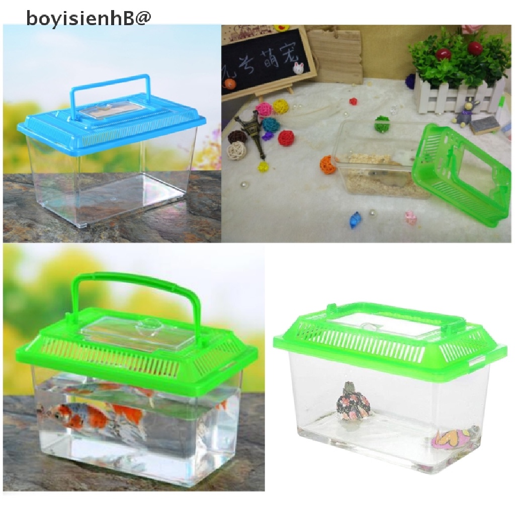 boyisienhB Portable Handheld Plastic Fish Tank Transparent Cutout ...