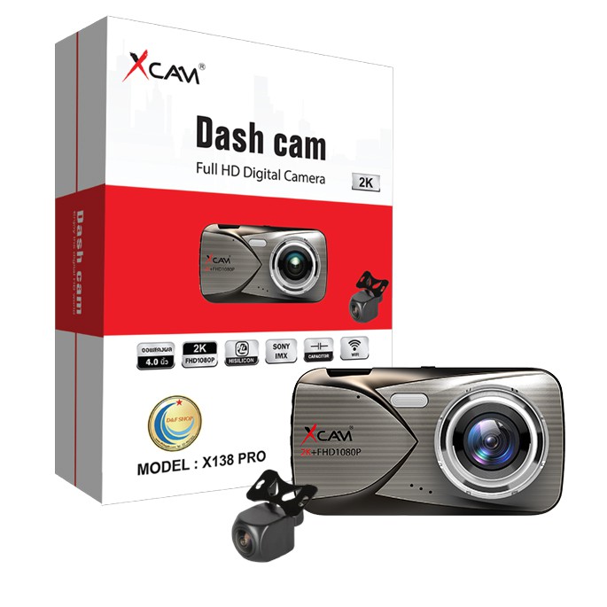 XCAM กล้องติดรถยนต์ XCAM รุ่น X138PRO Dual Camera 2K/1080P Wifi ...