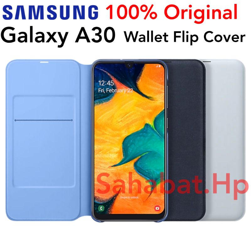 เคสโทรศัพท์มือถือ แบบฝาพับ พร้อมช่องใส่บัตร ของแท้ สําหรับ Samsung Galaxy A30 - sahabat.hp.th ...
