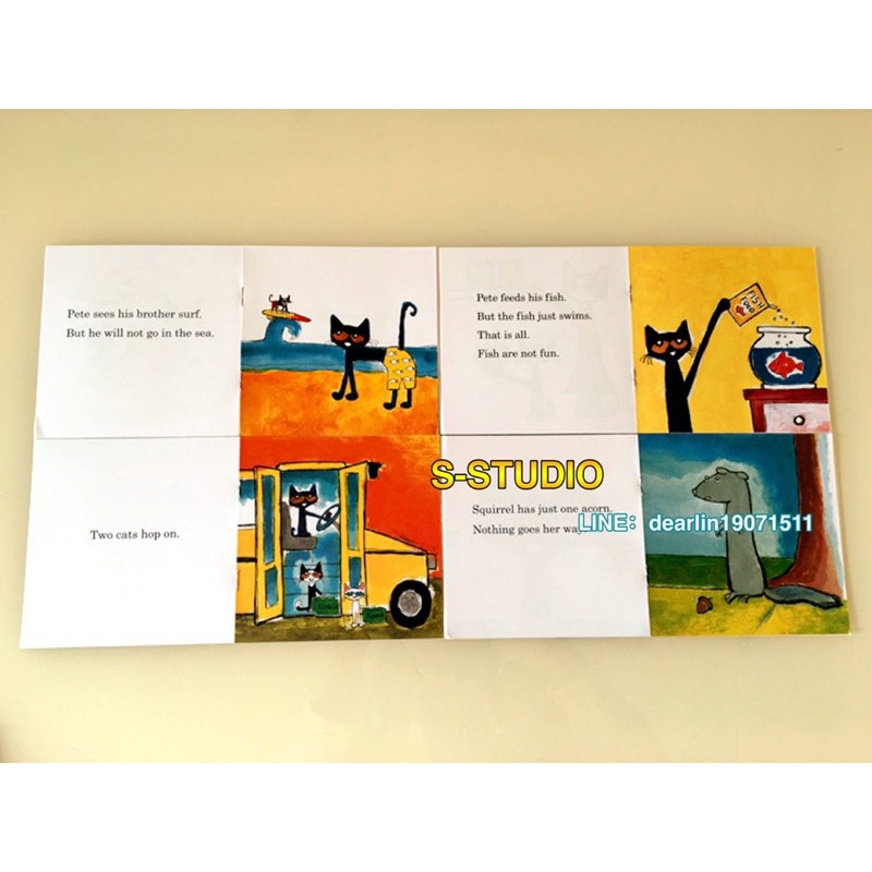 Pete The Cat 12 Mini-Books หนังสือหัดอ่านภาษาอังกฤษ I can read Pete the ...
