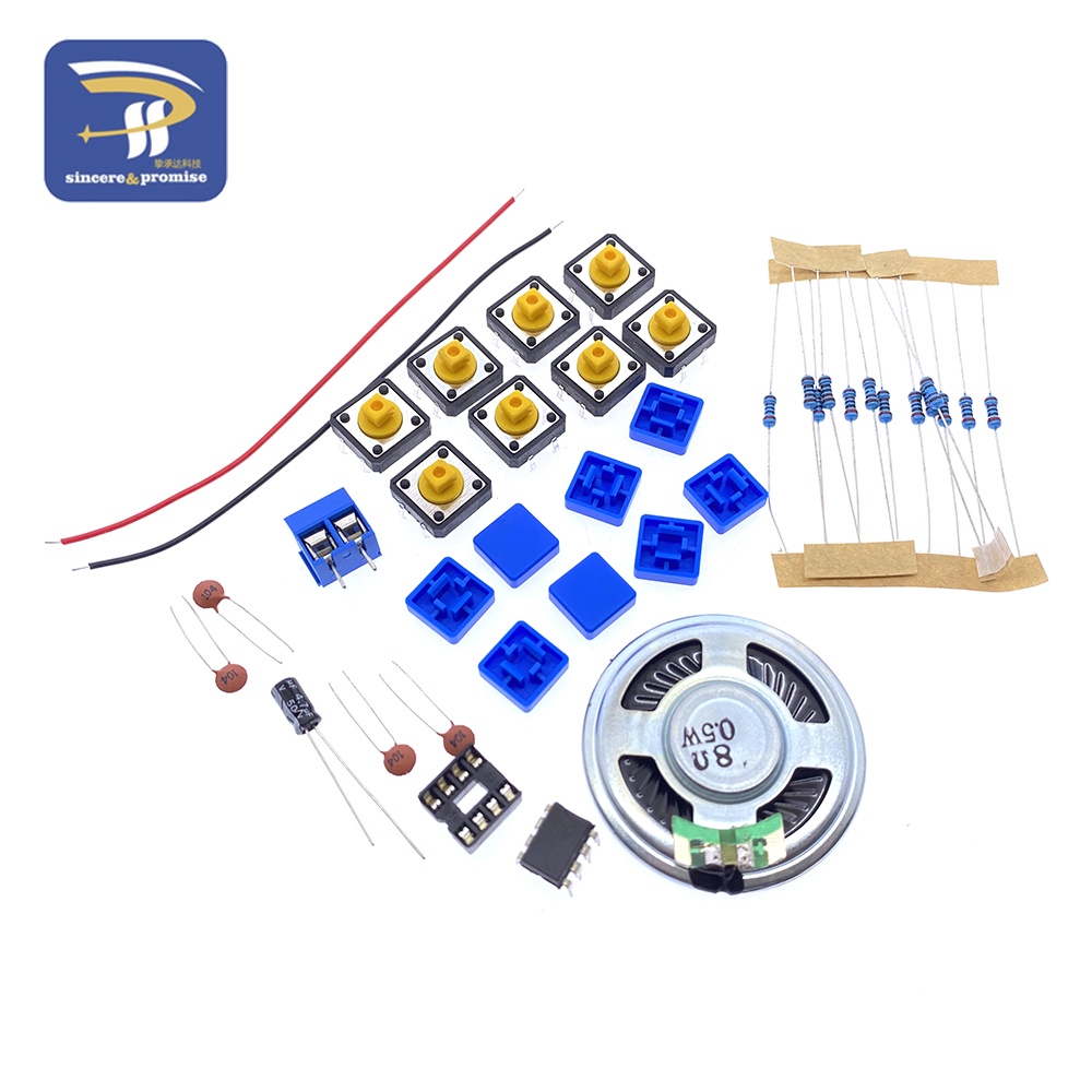 อุปกรณ์อิเล็กทรอนิกส์ DIY Electronic Kits Set NE555 Keyboard Eight ...