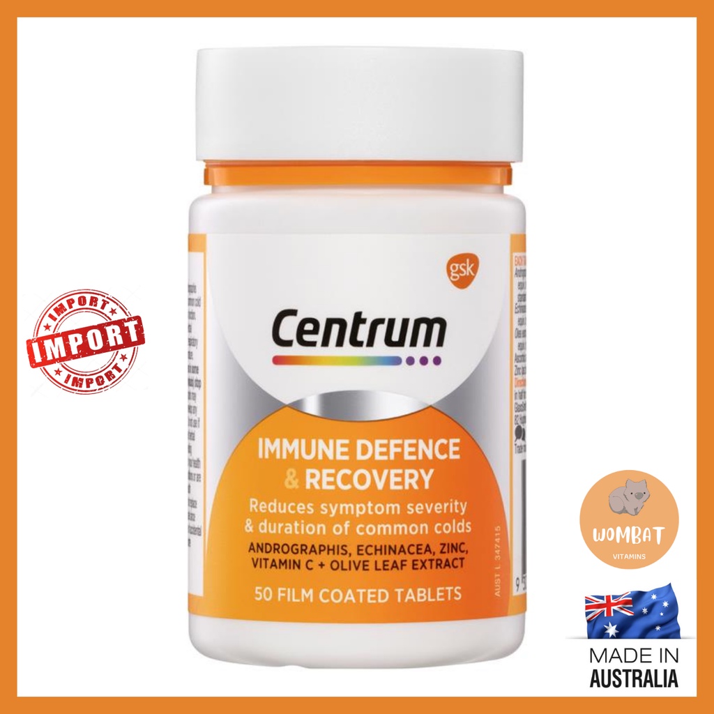 Centrum วิตามินเสริมภูมิคุ้มกัน Immune Defence & Recovery - wombat ...