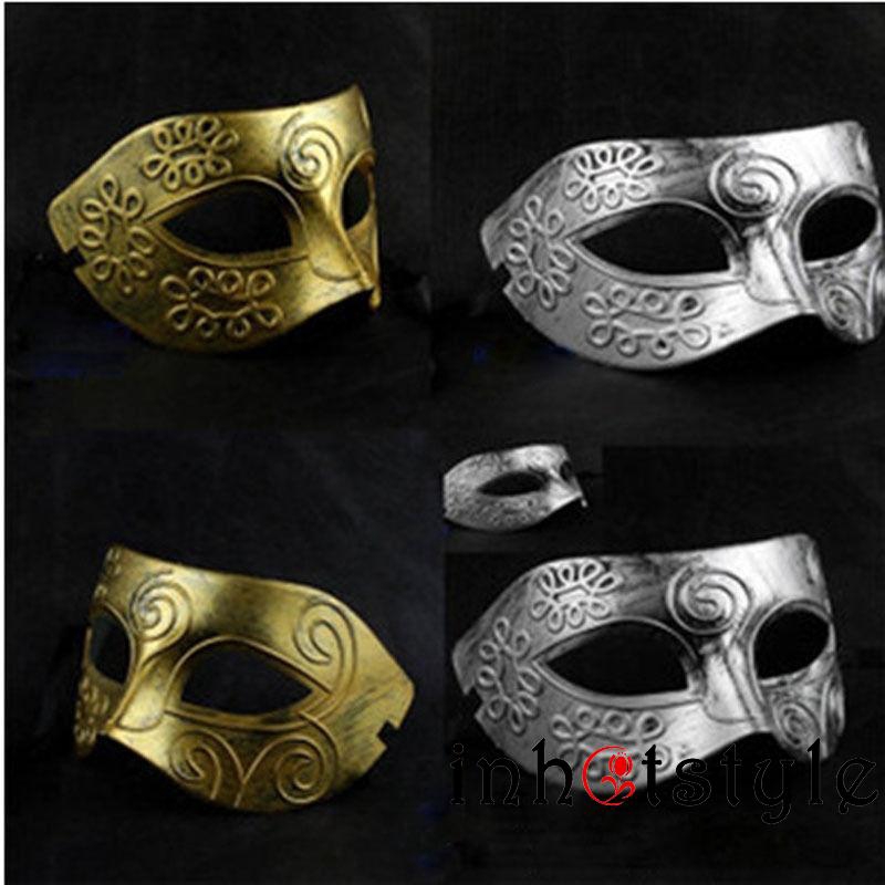 ALA-Roman/Greek Warrior Mask Men’s Venetian Halloween Costume Party ...